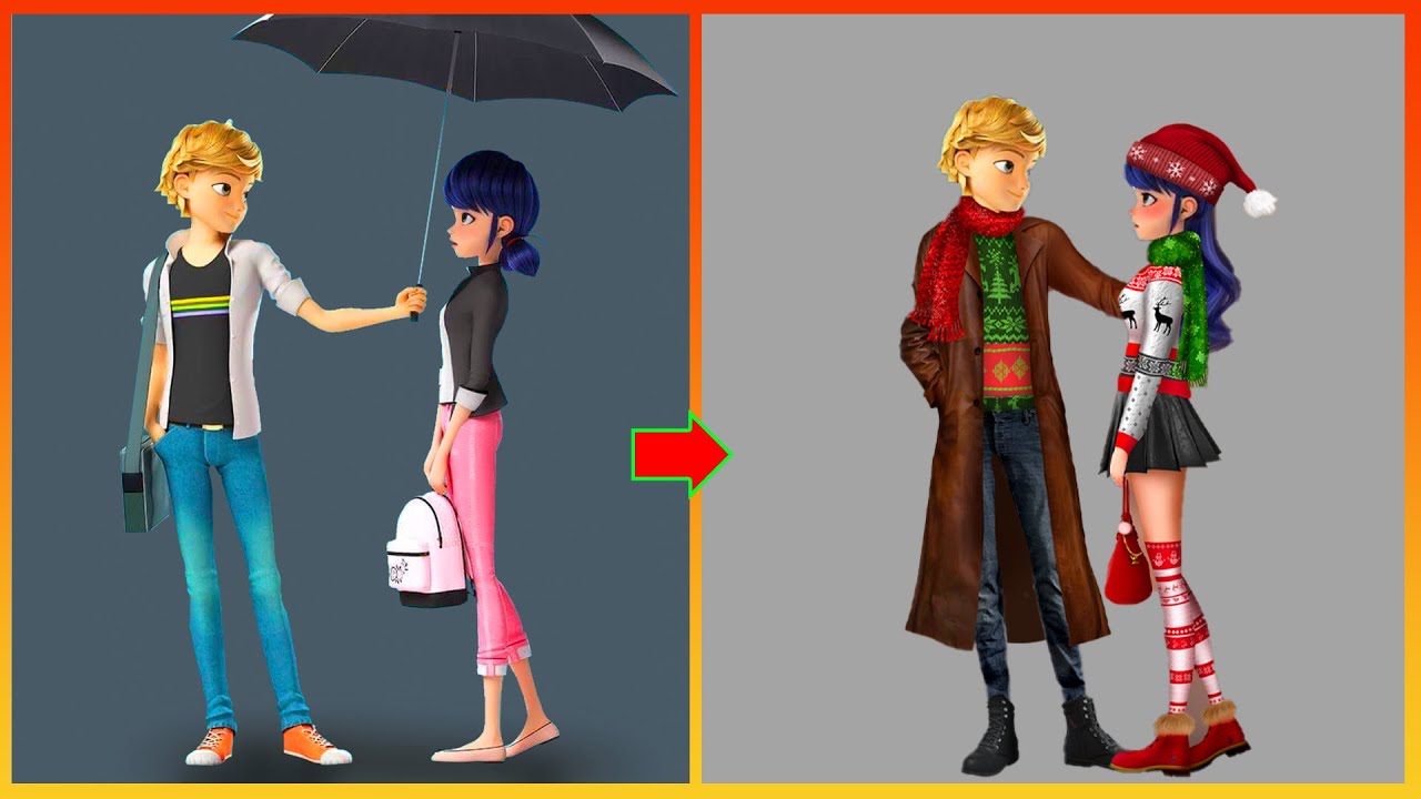 Miraculous: Ladybug And Adrian Glow Up In Christmas Noel - Miraculous ...