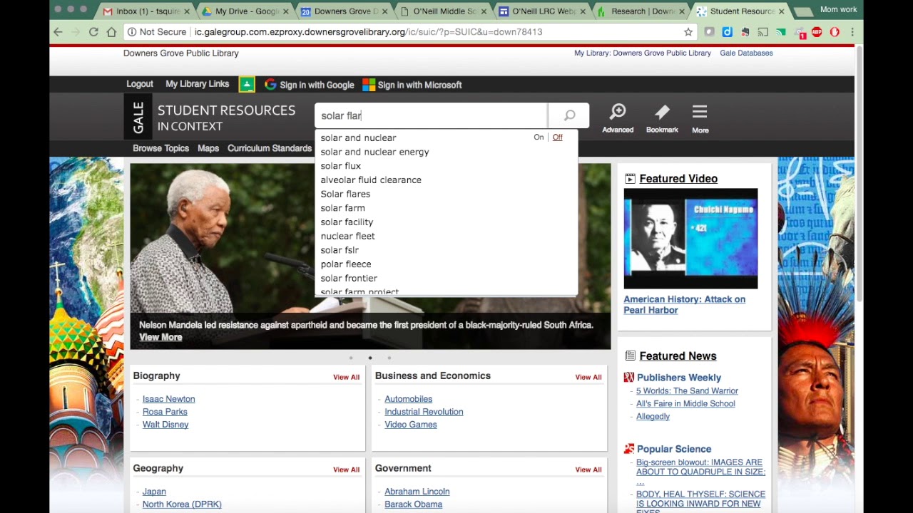 Science Research Using Databases - YouTube