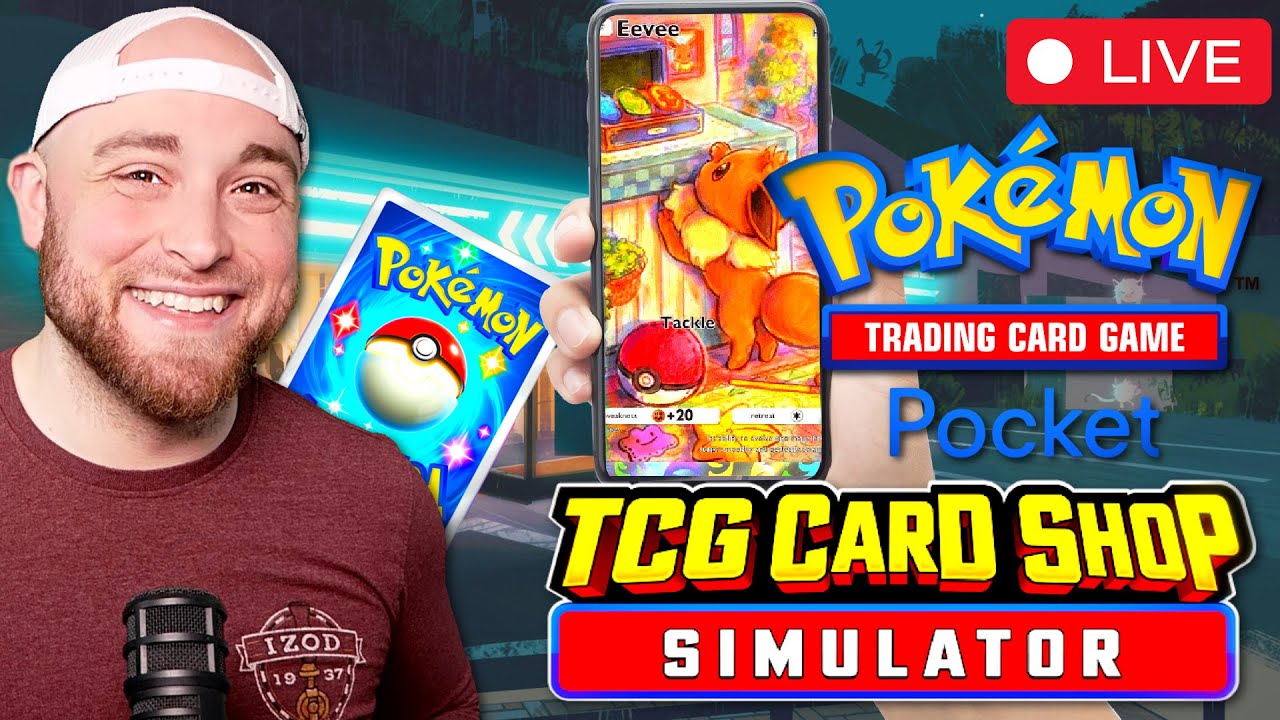 Pokemon TCG Pocket and Pokemon TCG Card Shop Simulator! Let's Rip Some ...