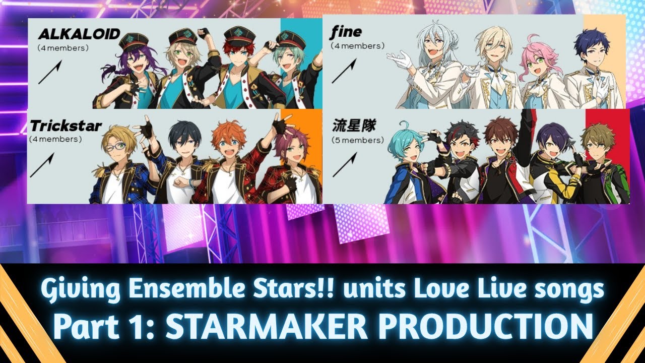 Giving Enstars units Love Live songs (Part 1) - YouTube