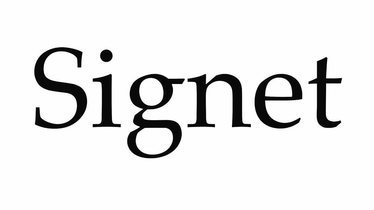 How to Pronounce Signet - YouTube