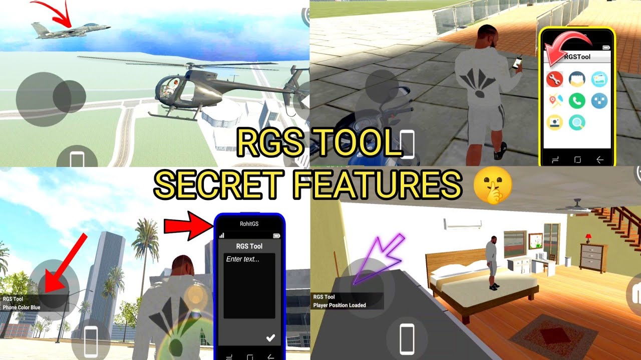RGS Tool Secret Features 🤫+Fighter Jet Trick 😇 + Cars Buy In Showroom ...