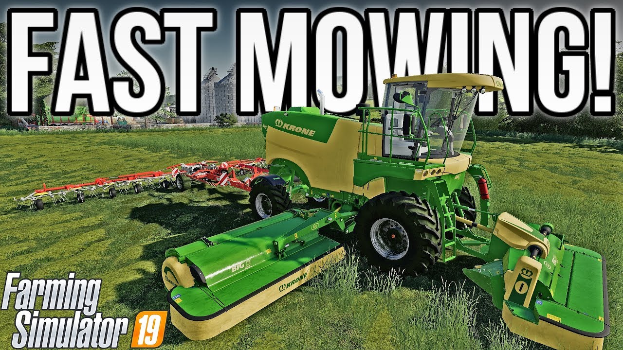 FAST MOWING AND TEDDING! | PeterVill FS19 - YouTube