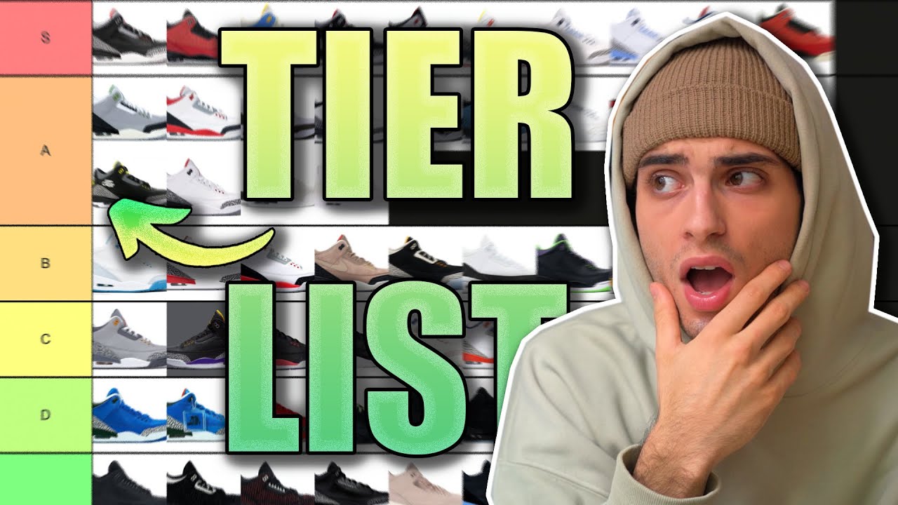 JORDAN 3 TIER LIST 👟 | WORST TO BEST RANKED ‼️ - YouTube