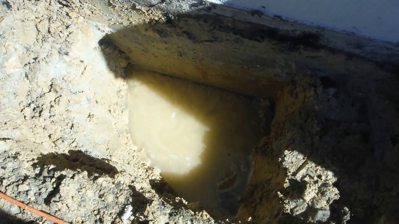 Water Under Slab - YouTube