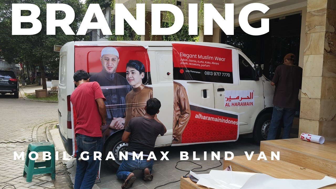 Jasa Pemasangan, branding grand max blind van dan coating clear - YouTube