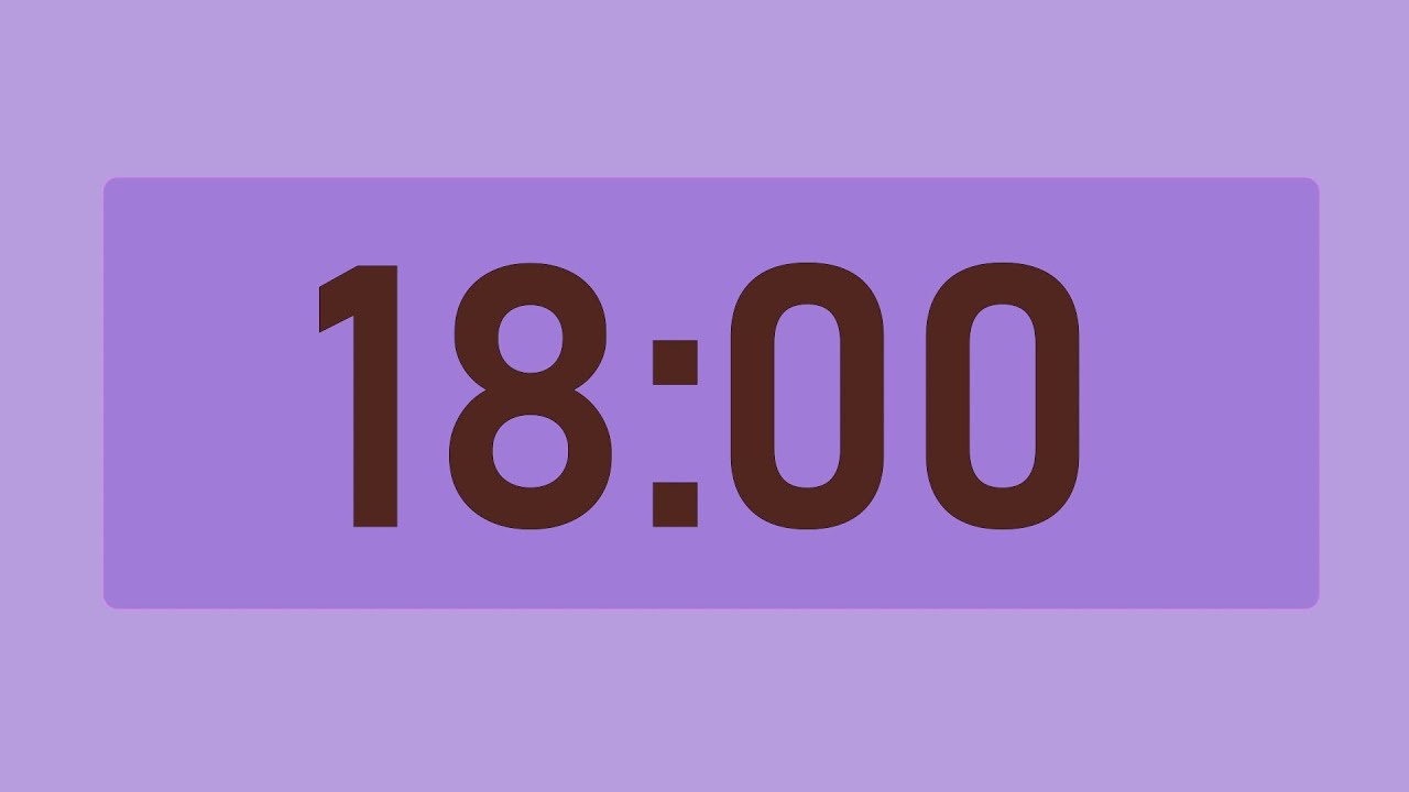 18 Minute Timer - YouTube