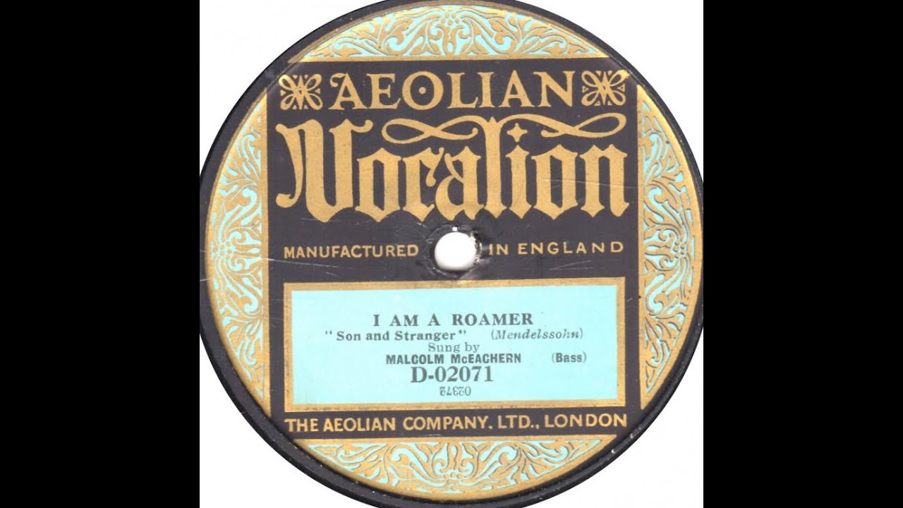 "I Am A Roamer" Malcolm McEachern, England's bass = composer Felix ...