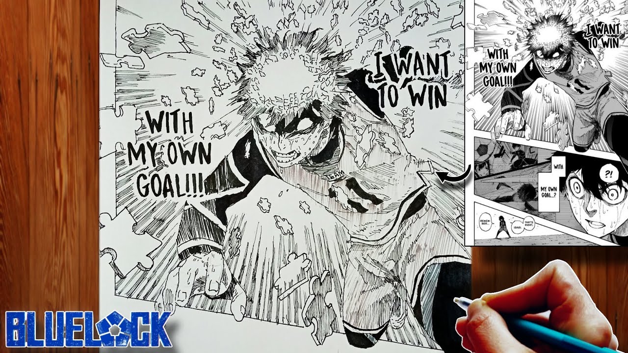 How to Draw Isagi, New Determination | Blue Lock | ブルーロック | Step-by ...