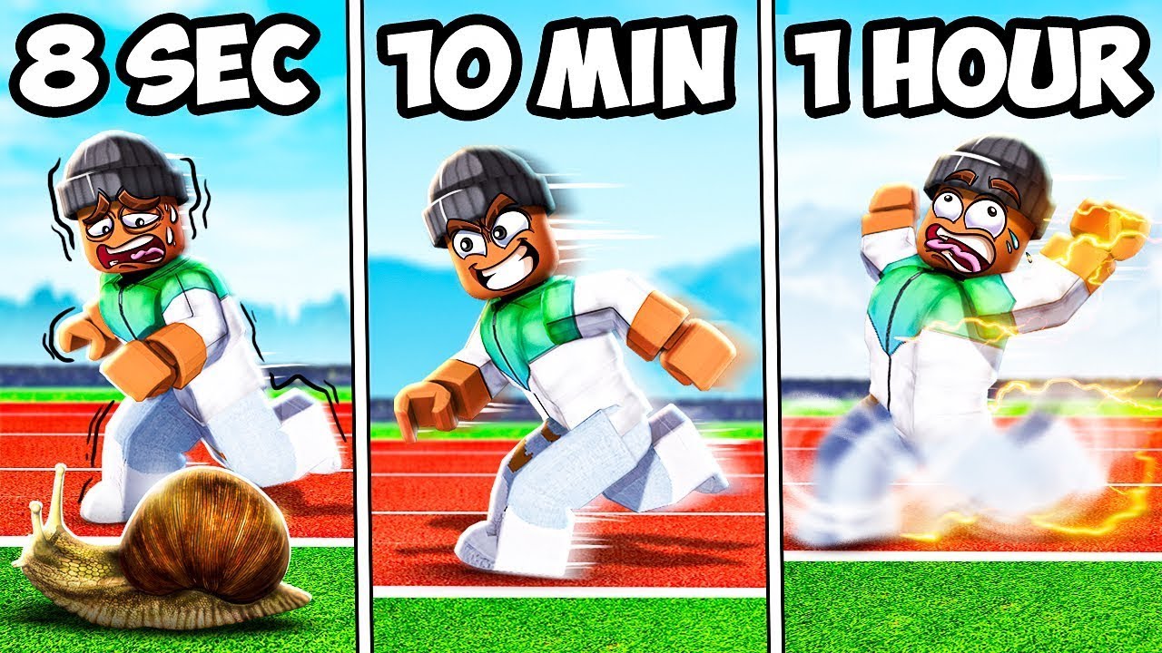 Je cour super vite sur roblox (Every second you get +1wallkspeed) - YouTube