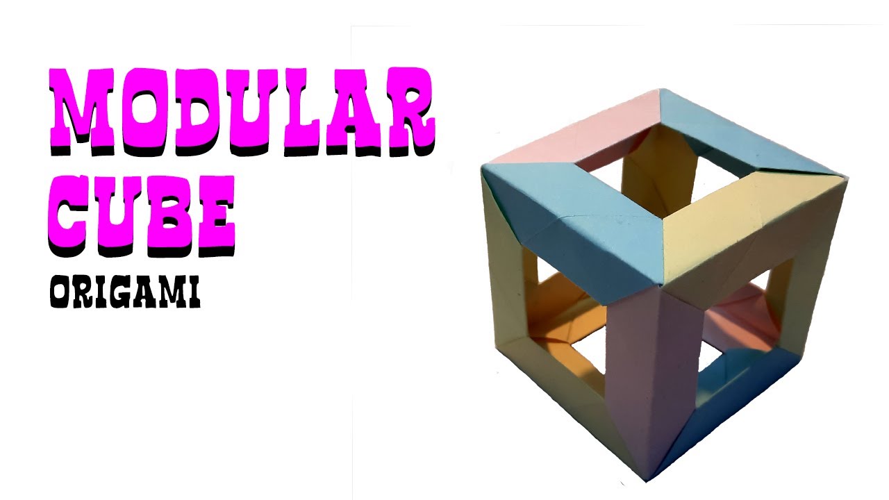 MODULAR CUBE WITHOUT GLUE AND SCISSORS / МОДУЛЬНЫЙ КУБИК БЕЗ КЛЕЯ И ...