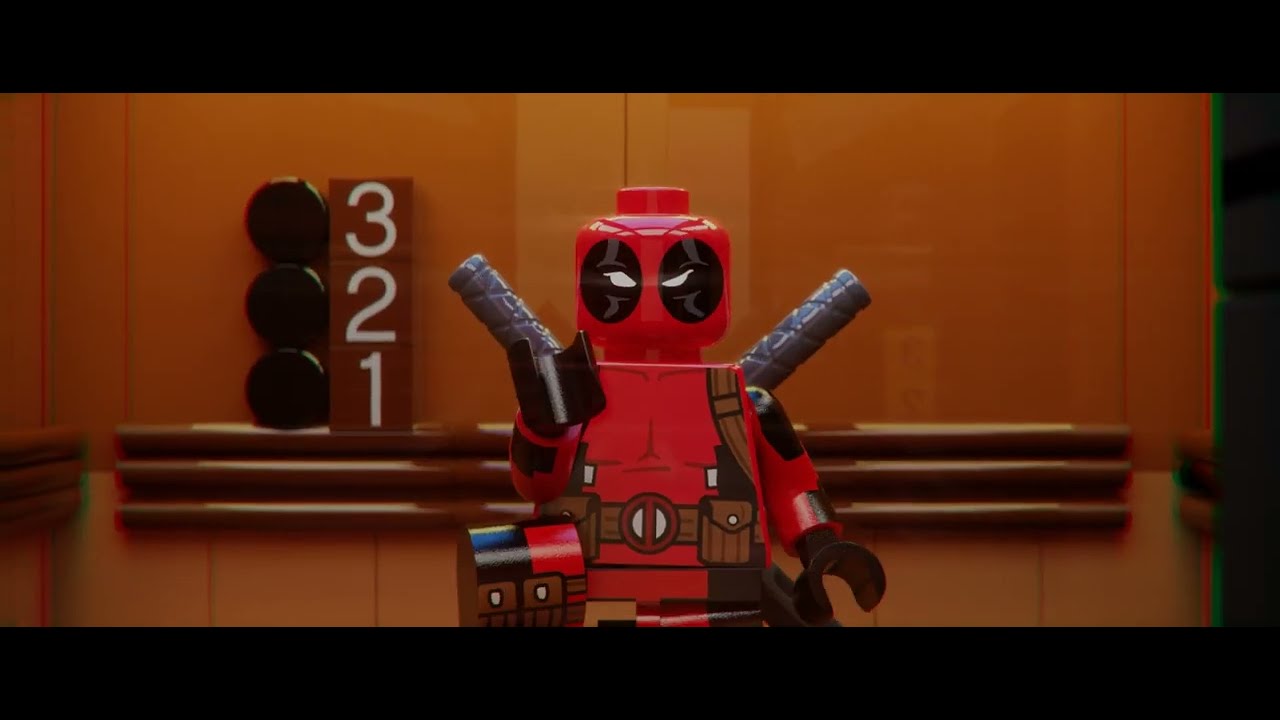 Deadpool Elevator Trailer Scene but in LEGO - YouTube