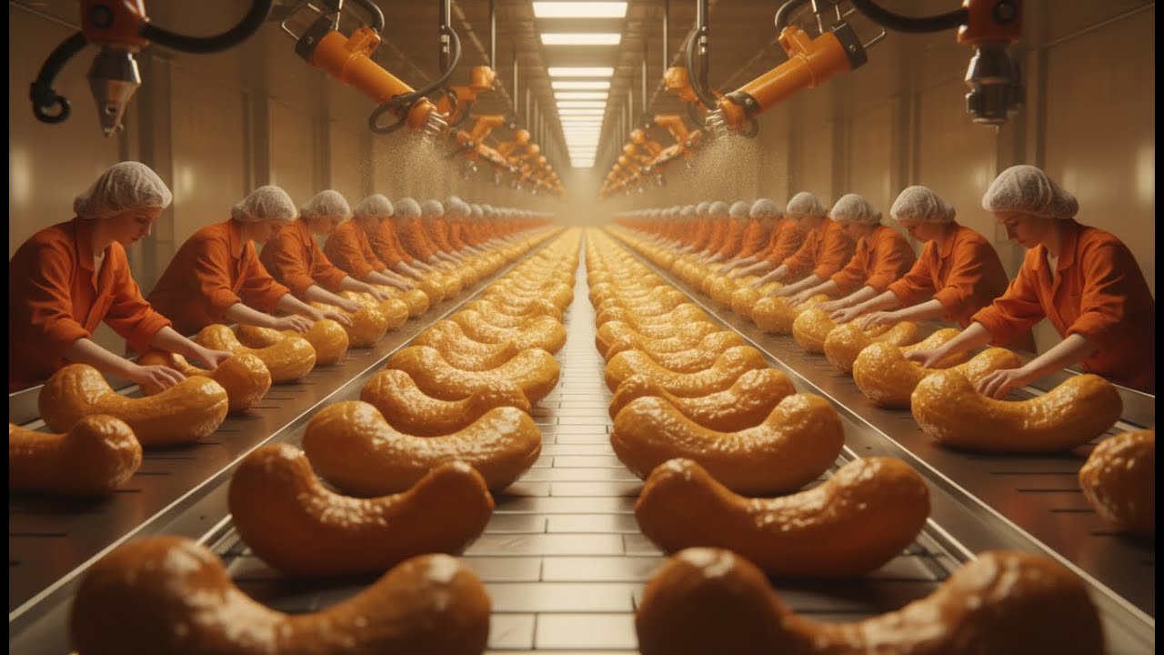 Inside a Modern Cashew Nut Factory: From Raw Fruit to Crunchy Golden ...