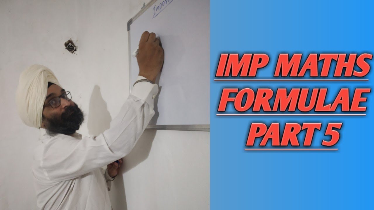 maths#studychannelbyjasmeet IMP MATHS FORMULAE PART 5 - YouTube