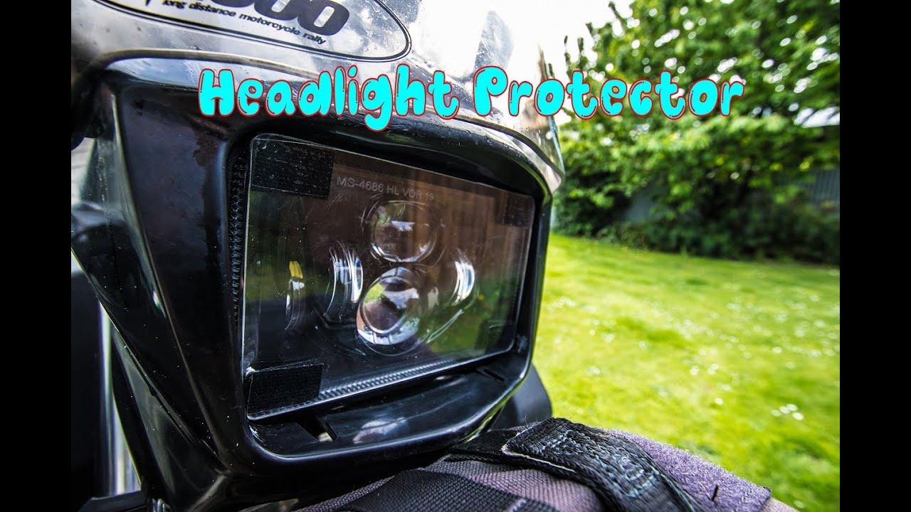 Suzuki Dr650 Head Light protector - YouTube