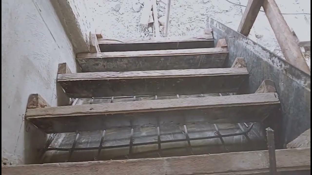 Paano mag lay out ng hagdan [How to build simple concrete stair] - YouTube