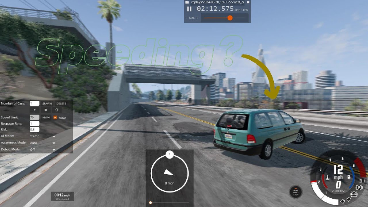 Beam.NG drive [SPEEDING MINIVAN?] - YouTube