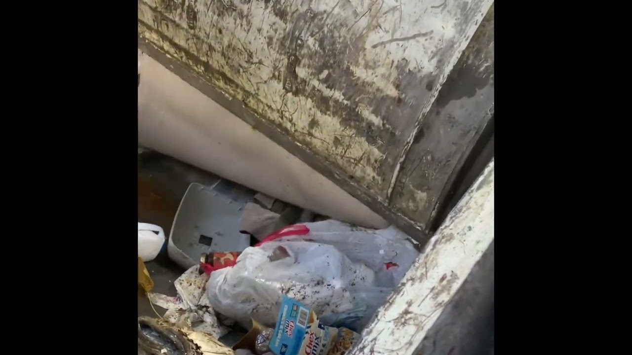 Garbage truck eats random trash 🚛💥 car seat bike - YouTube