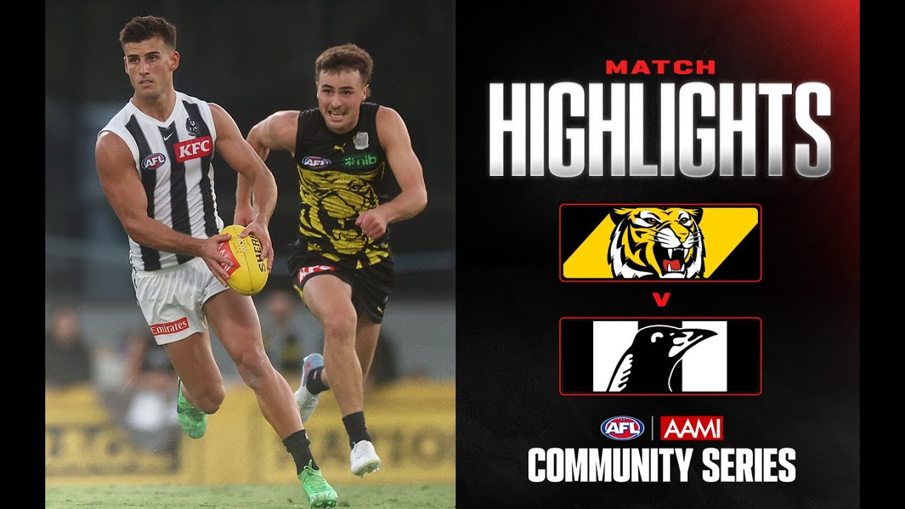 Richmond v Collingwood Highlights | AAMI Community Series, 2025 | AFL ...