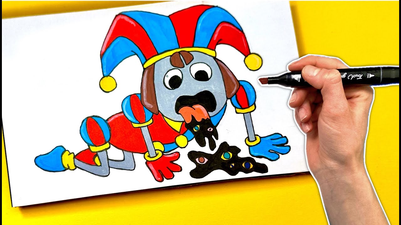 How To Draw Pomni was Possessed by the Ghost of Abstracted Kaufmo from ...