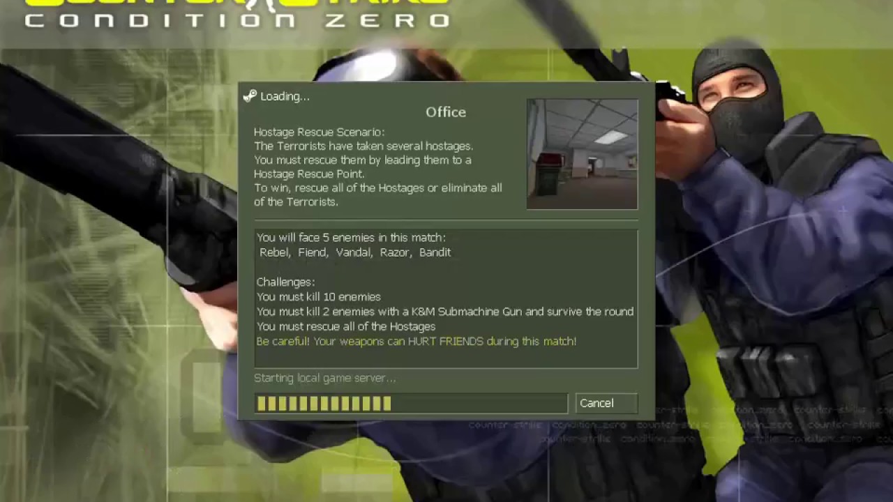 Counter Strike Condition Zero Office Difficulty Expert Level ||GamerAJ|| - YouTube