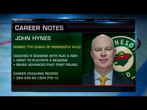 John Hynes named next head coach of Minnesota Wild - YouTube