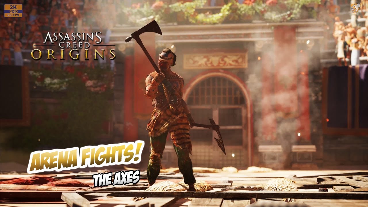 "The Axes" | Assassin's Creed Origins | Cyrene Gladiator Arena - YouTube