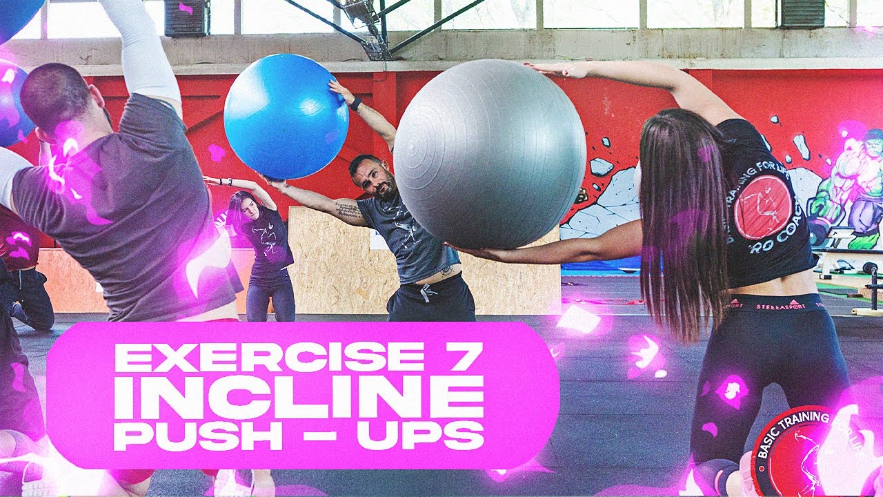 EXERCISE 7: Incline push - ups/ Fitball / Swiss ball / Pilates lopta ...
