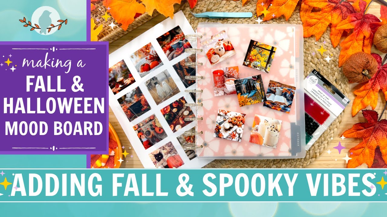 Making a Fall & Halloween Mood Board for My Planner | How I use a ...