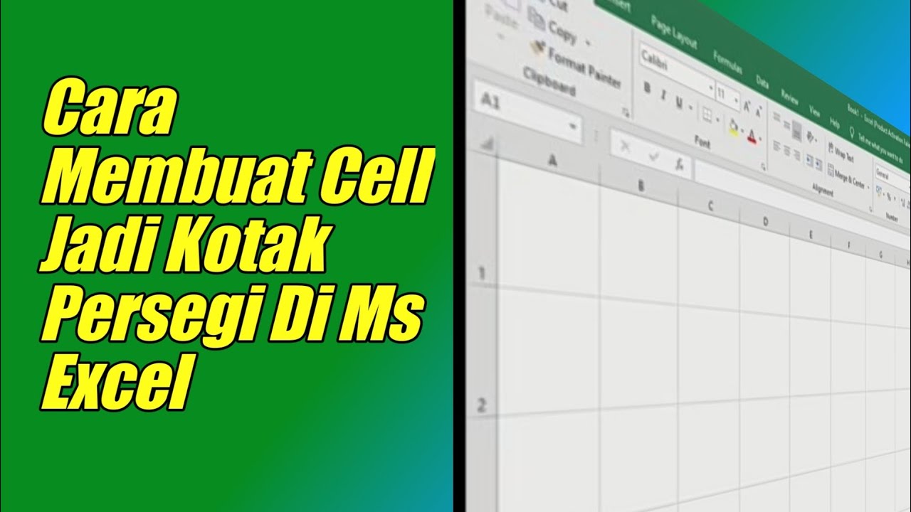 Cara Membuat Kotak Persegi Pada Ms Excel - YouTube