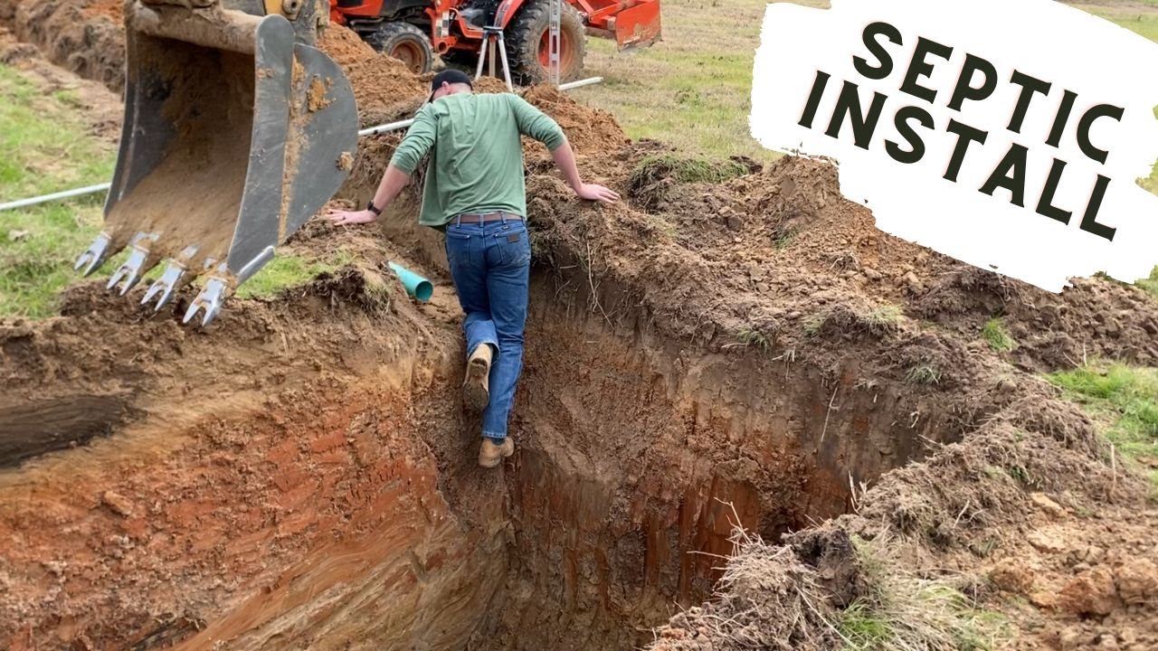 One Step Closer to LIVING ON THE RANCH! | Septic System Installed - YouTube