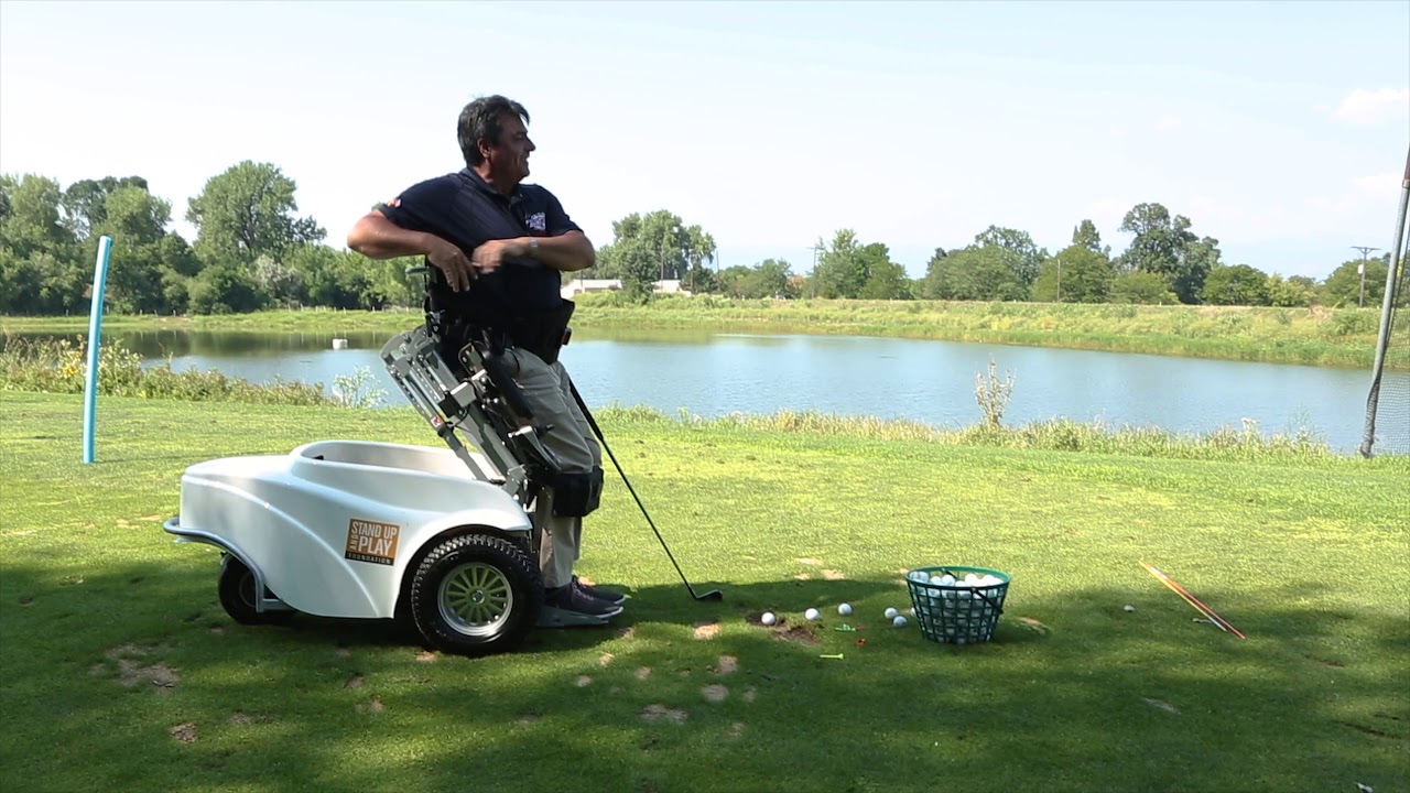 Paramobile Golf Cart Demo and Lesson with Anthony Netto - YouTube