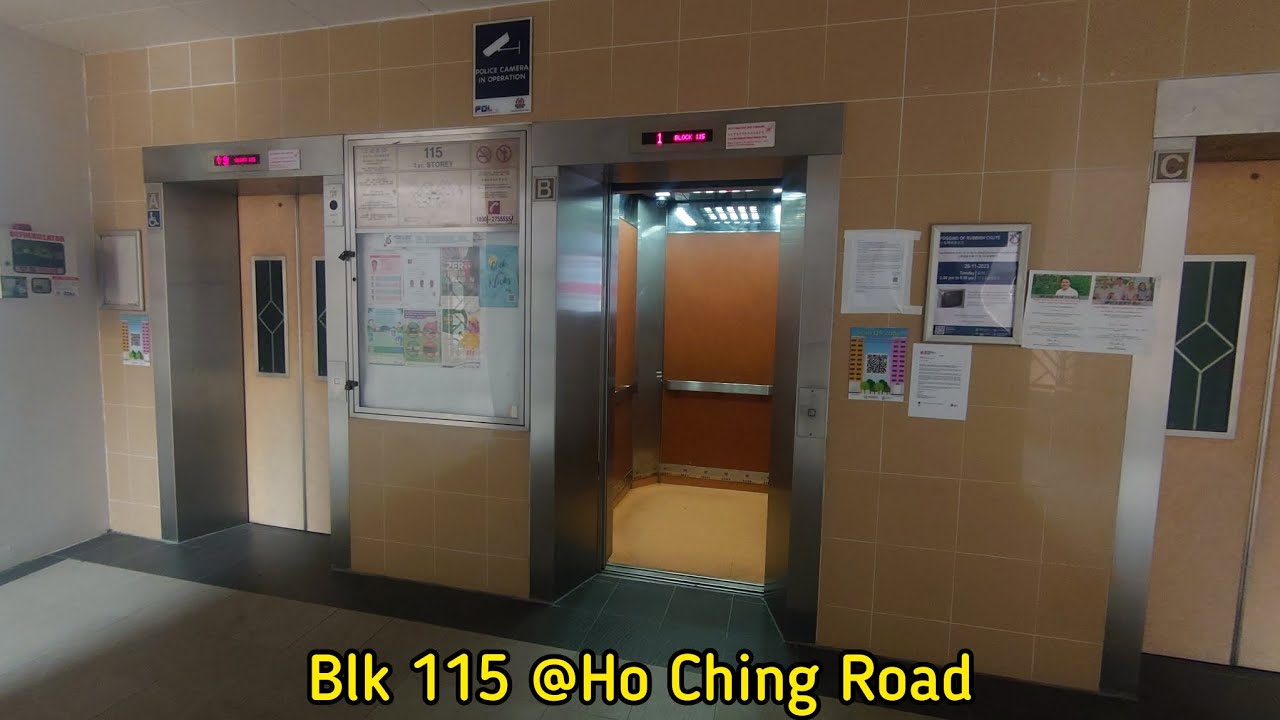 Blk 115 Ho Ching Road - 1997 Fujitec Elevator [Lift B] (Retired) - YouTube