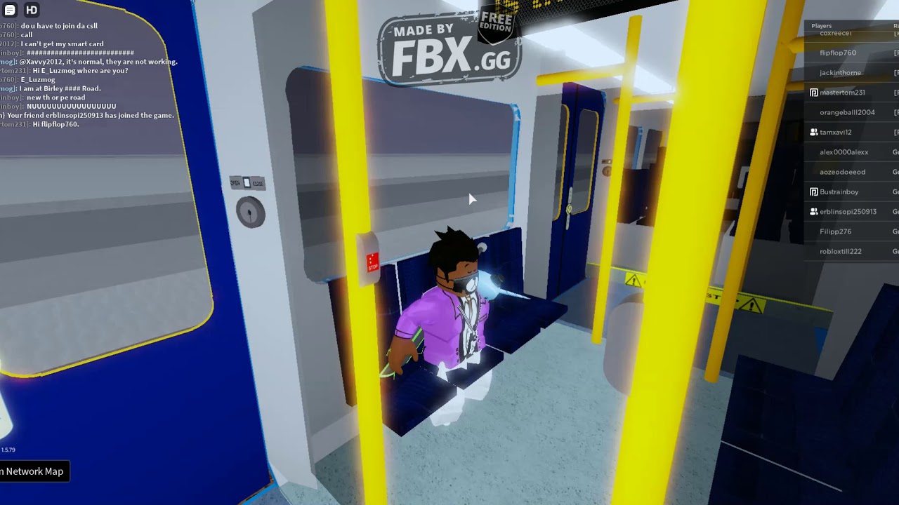 Roblox Sheffield Supertram. Blue line from City Hall to Hillsborough ...
