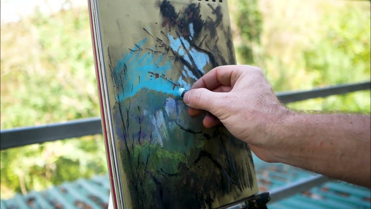 Как рисовать масляной пастелью Гамма Проф 48 Youtube