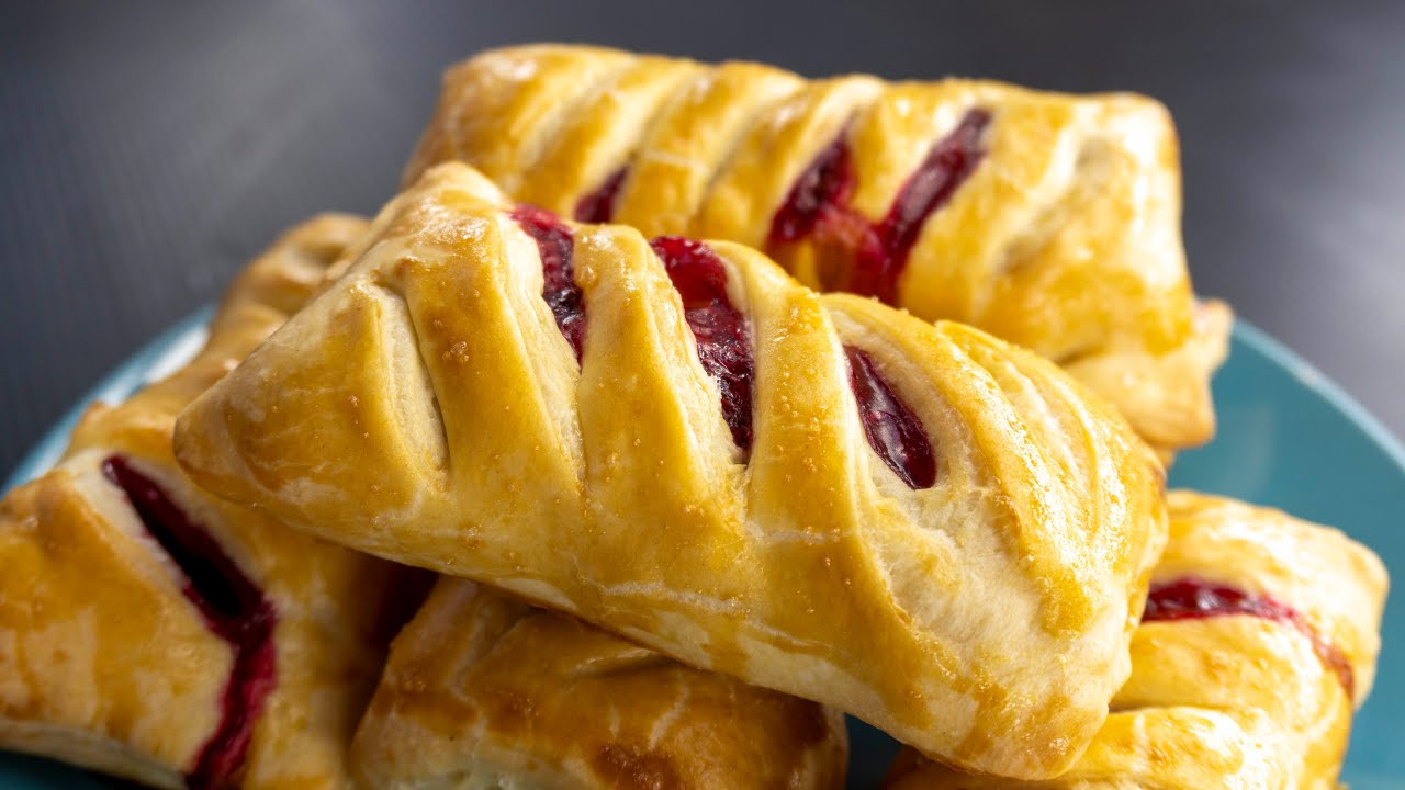 Puff Pastry red currant tart recipe - YouTube