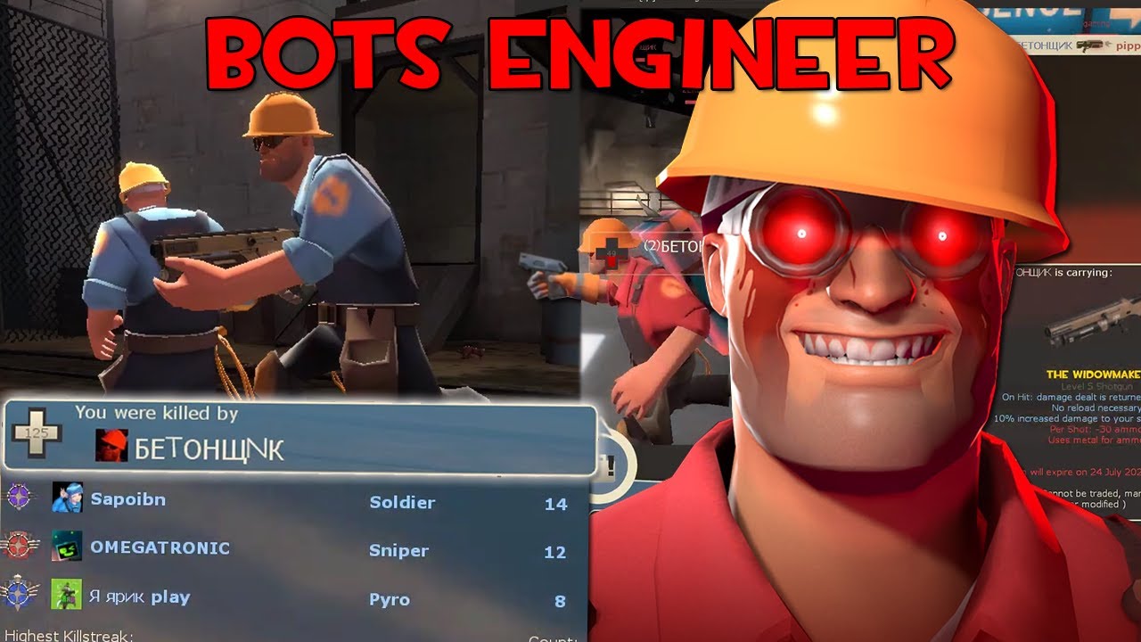 LOS NUEVOS BOTS ENGINEER Y NOTICIAS EN TF2 - YouTube