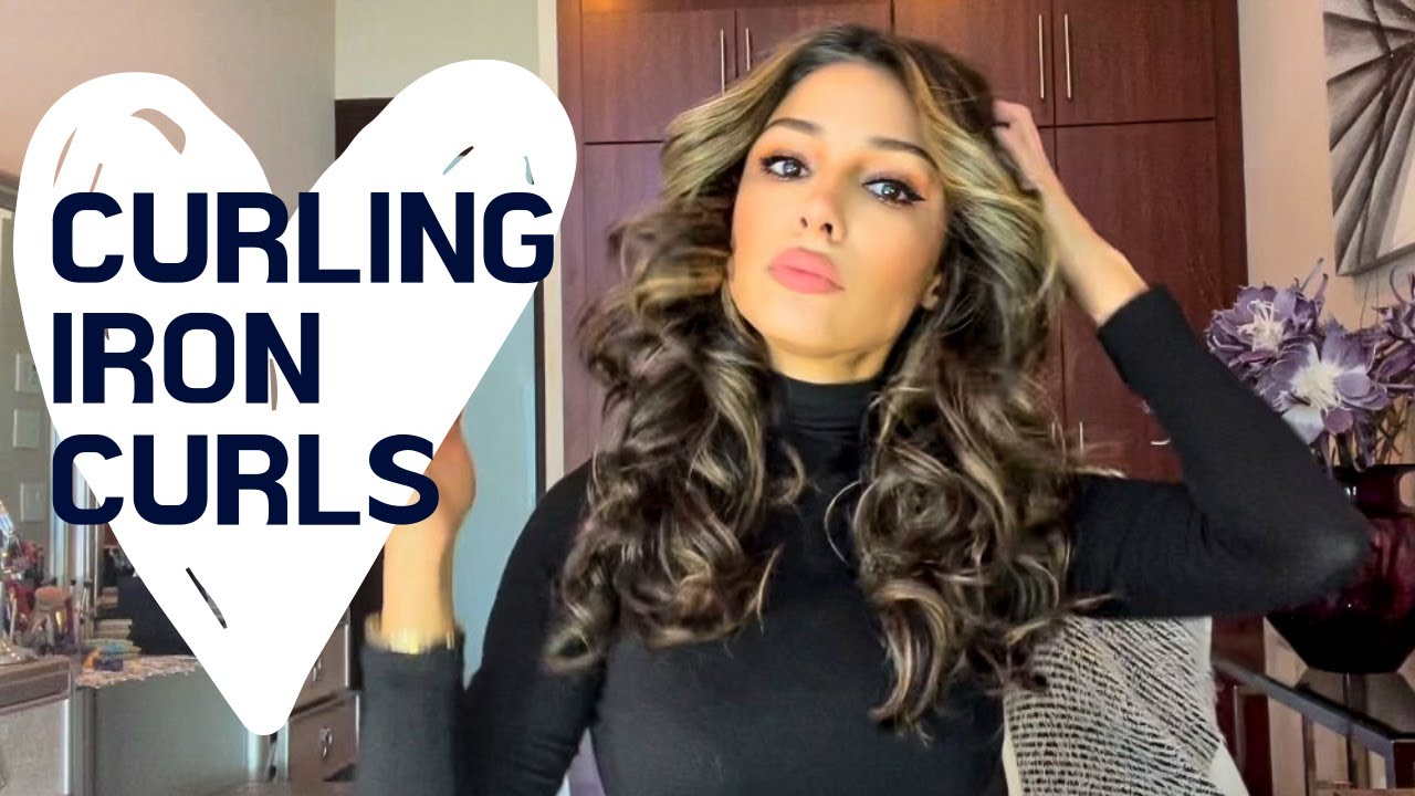 My signature LASTING CURLS with a curling iron tutorial!! - YouTube