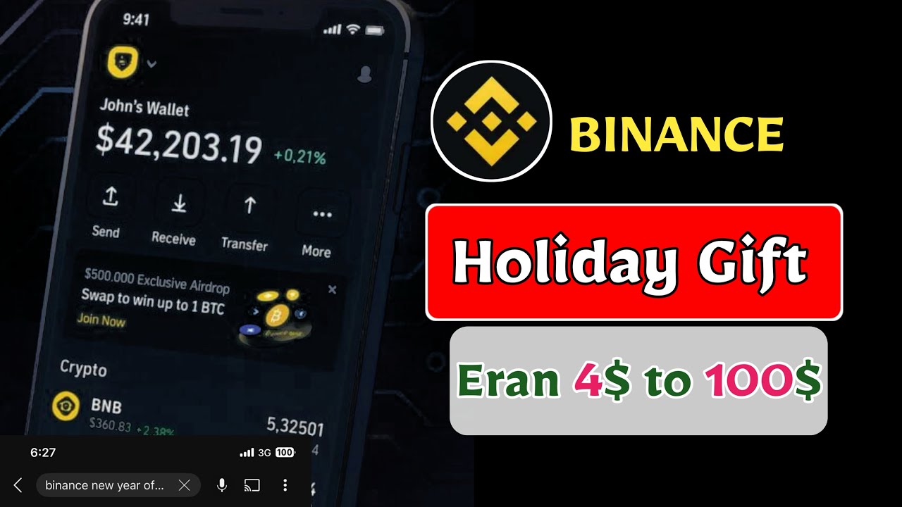 Binance Holiday Gift Box Offer 🎁 | Earn Free Rewards Step by Step - YouTube