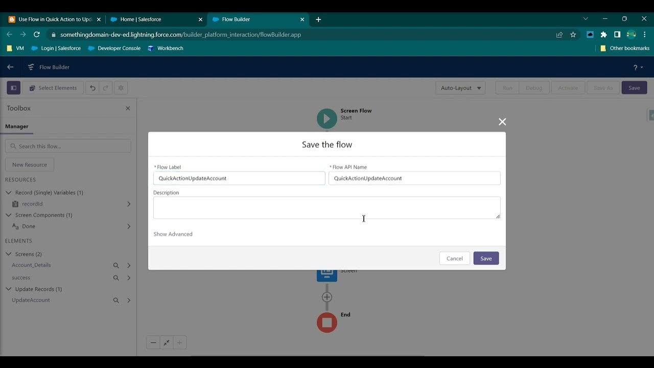 Use Flow in Quick Action to Update Records #inSalesforce - YouTube