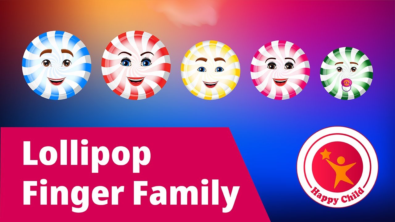 Finger Family Lollipop Family Nursery Rhyme #1 - YouTube