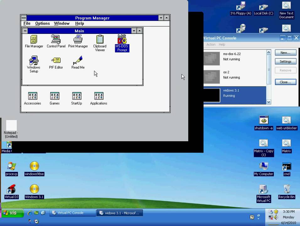 Windows 3.1 fail ( in ms-dos it will get BSOD ) no jk - YouTube