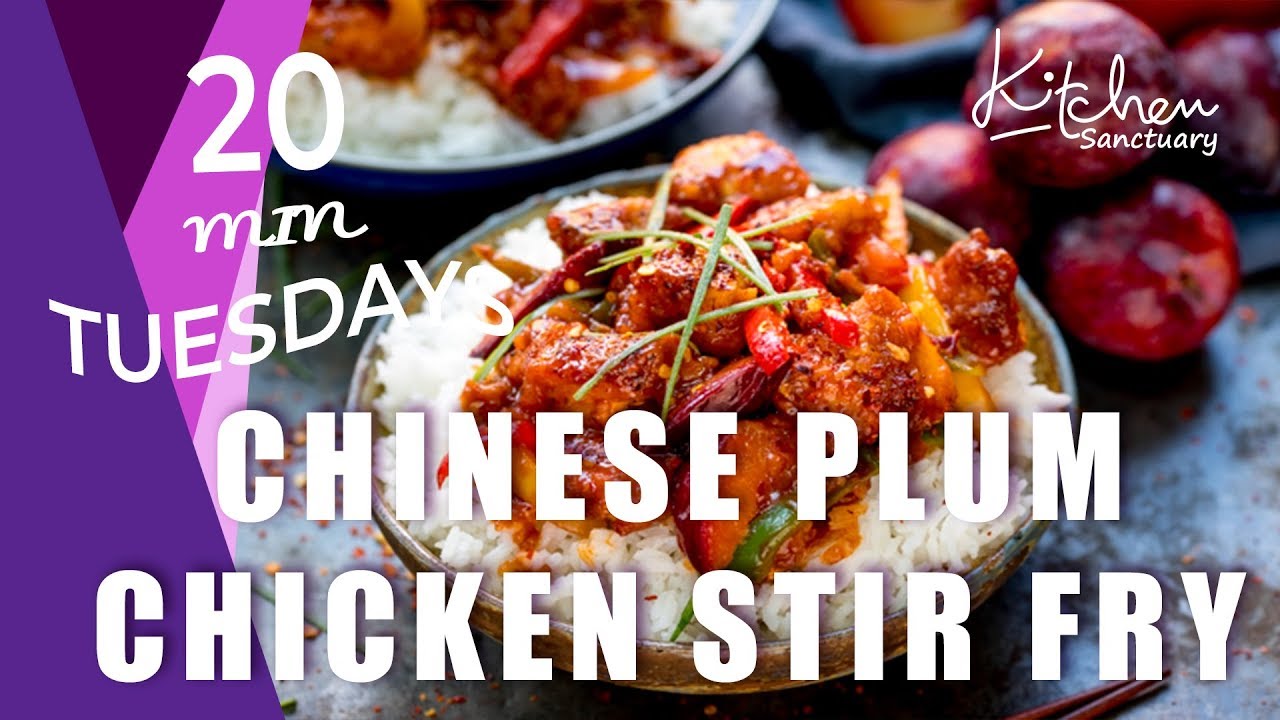 20 Minute Chinese Plum Chicken Stir Fry - YouTube