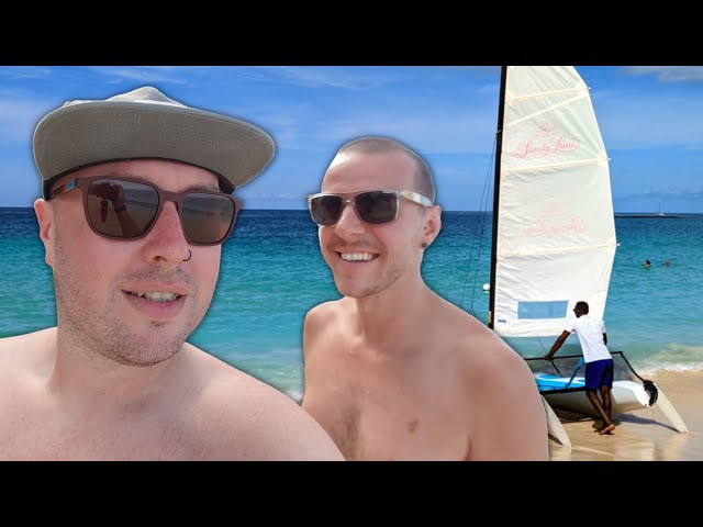 Barbados Celebrities Coleen Rooney Takes Son Klay To The Beach In