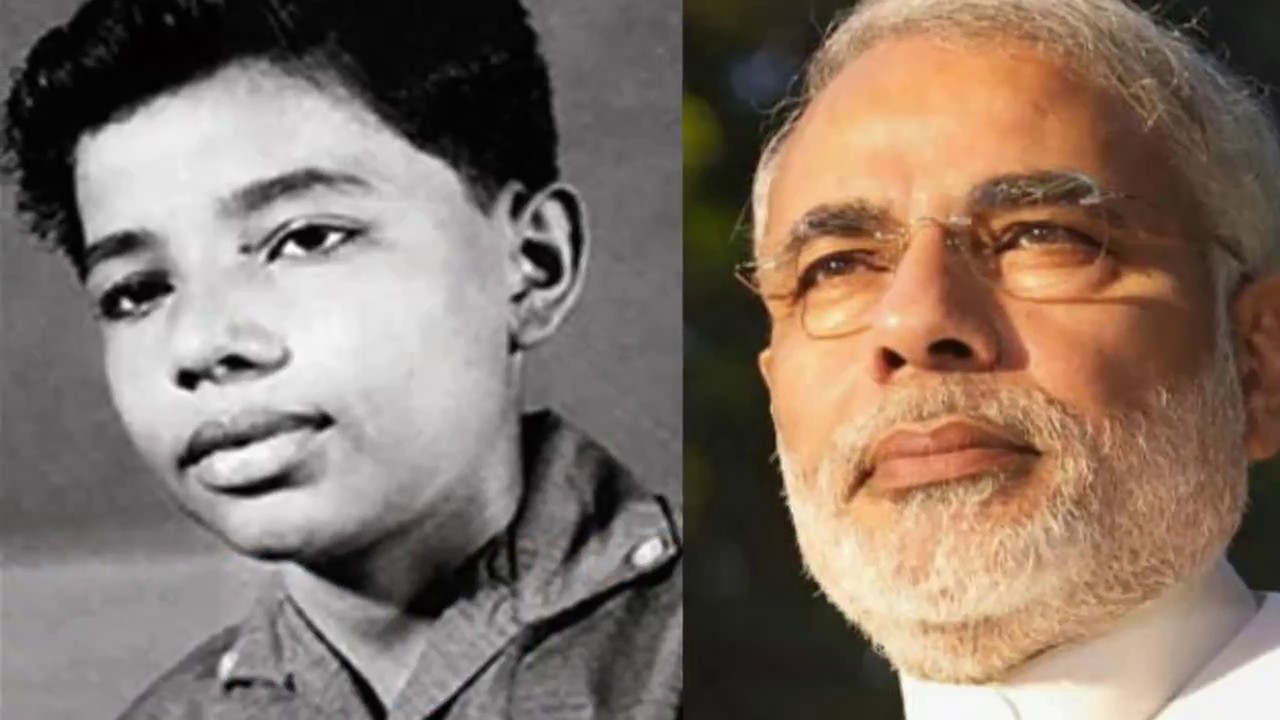 Narendra modi in childhood - YouTube
