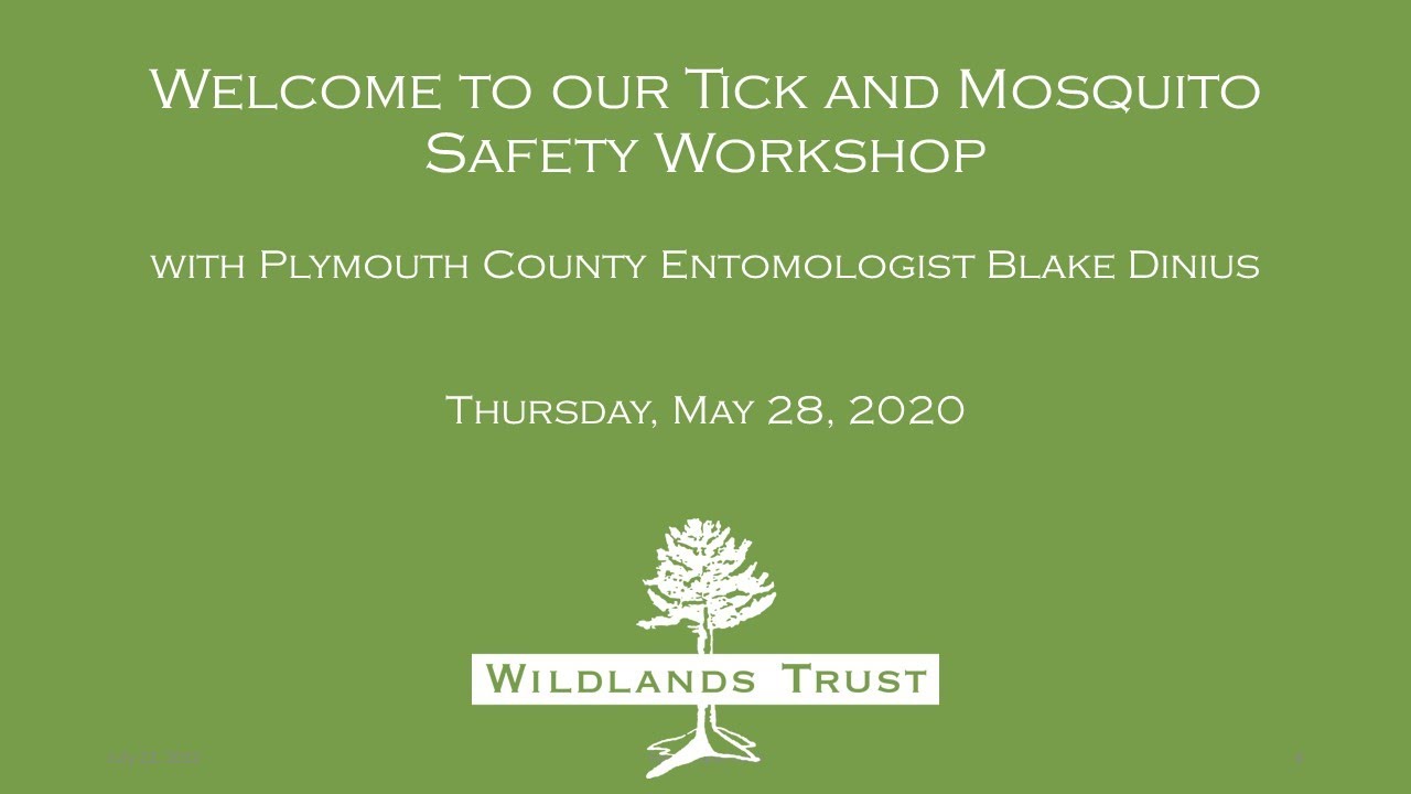Tick and Mosquito Safety with Blake Dinius - A Wildlands Trust Virtual ...