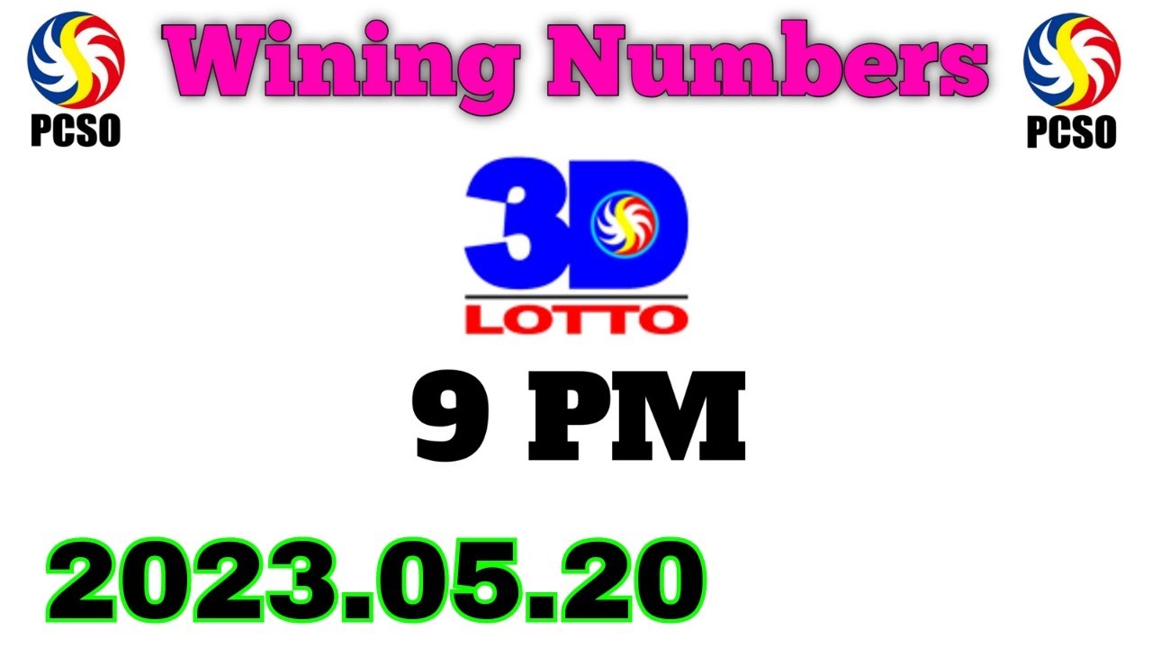 PCSO Lotto 3D Lotto 9PM Lottery 2023.05.20 Today Lottery Result - YouTube