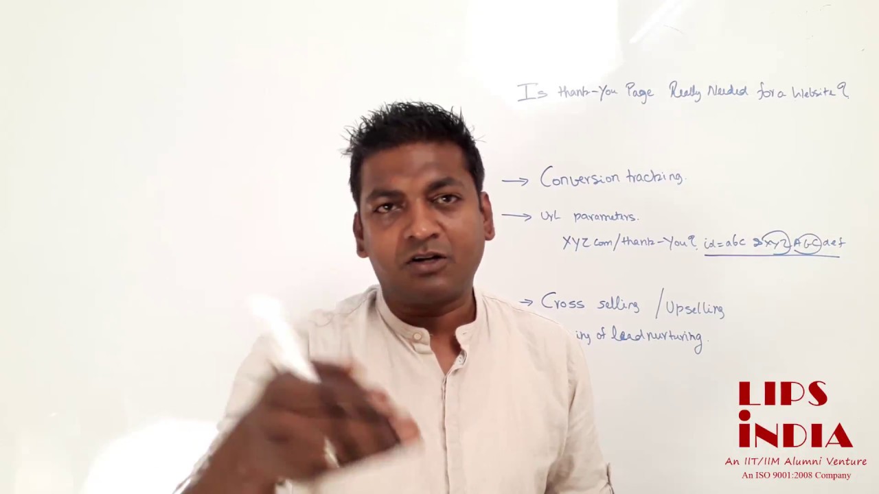 IS Thank You Page Really Required For a Website - Anand Kumar, Director ...