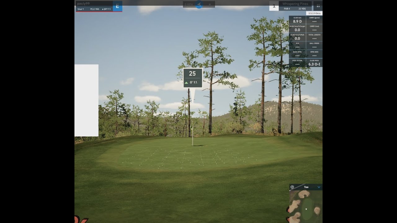 Operation 36 Golf on GSPro - 25 Yard Skill Test - YouTube