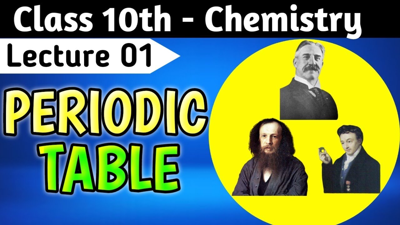 class 10 chemistry | Periodic table | doberinier triads | mendeleev law ...